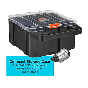 BLACK+DECKER MATRIX Impact Driver Attachment, Includes Storage Case (BDCMTISTFF)