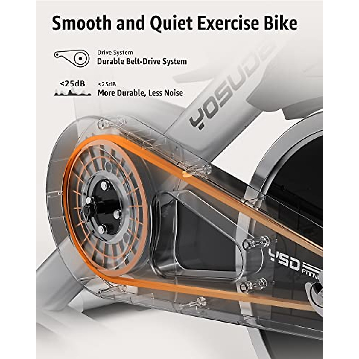 YOSUDA Indoor Cycling Bike Stationary - Cycle Bike with Ipad Mount & Comfortable Seat Cushion