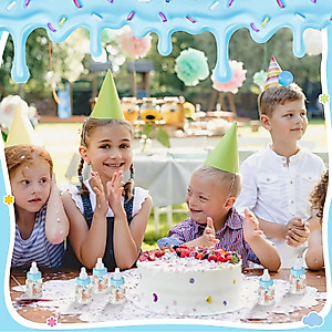 Tessco 72 Pcs 3.5 Inch Baby Bottle Shower Favor Mini Plastic Candy Bottle Clear Plastic Baby Bottles for Baby Shower Mini Baby Bottle Feeding Bottle Candy Box for Baby Shower Supplies Gift (Blue)