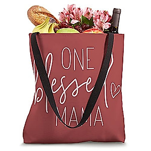One Blessed Mama - Cute Quote Sayings for Mom Goji Berry Red Tote Bag