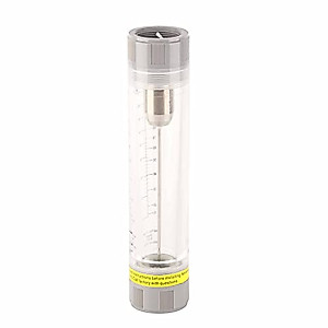 Liquid Flow Meter, Acrylic Plexiglass Tube Water Liquid Flowmeter Flow Measuring Tool LZM-40G 10-100GPM G1-1/2" or BSP Connection Used for Measuring The Flow Rate of Liquid Medium