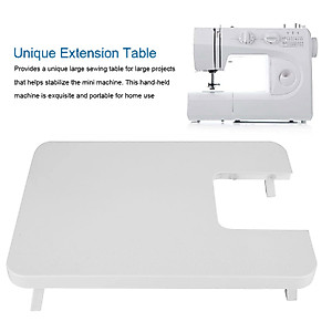 Sewing Machine Extension Board, Portable ABS Plastic Mini Desktop Sewing Machine Extension Table Extension Board for Household Home Sewing Craft Accessories, 13.9x9.9x2.8inch