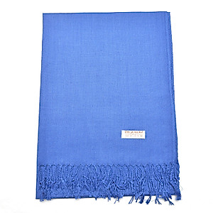 Gelante Plain Soft Pashmina Shawl Wrap Scarf Solid Colors.15-615-Royal Blue-#10