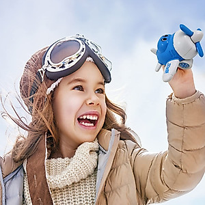 3 Bees & Me Airplane Toys - Set of 4 Toy Airplanes for Boys and Girls - Fun Toys for Toddlers & Kids - Colors May Vary