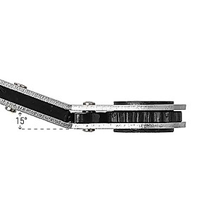 URREA Ratcheting Wrench - 1/2" x 9/16" Reversible Ratcheting Box-End Wrench with 15 Degree Offset & Nickel-Chrome Finish - 1183