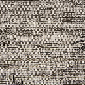 LR Home Captiva Shaded Palms Indoor/Outdoor Area Rug, 5' x 7', Beige/Black