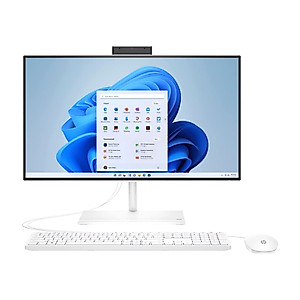HP 23.8 inch All-in-One Desktop PC, Intel Celeron Processor J4025 Processor, Intel UHD Graphics 600 Graphics, 4 GBmemory,Windows 11 Home Operating System (24-cb0011, Starry White)