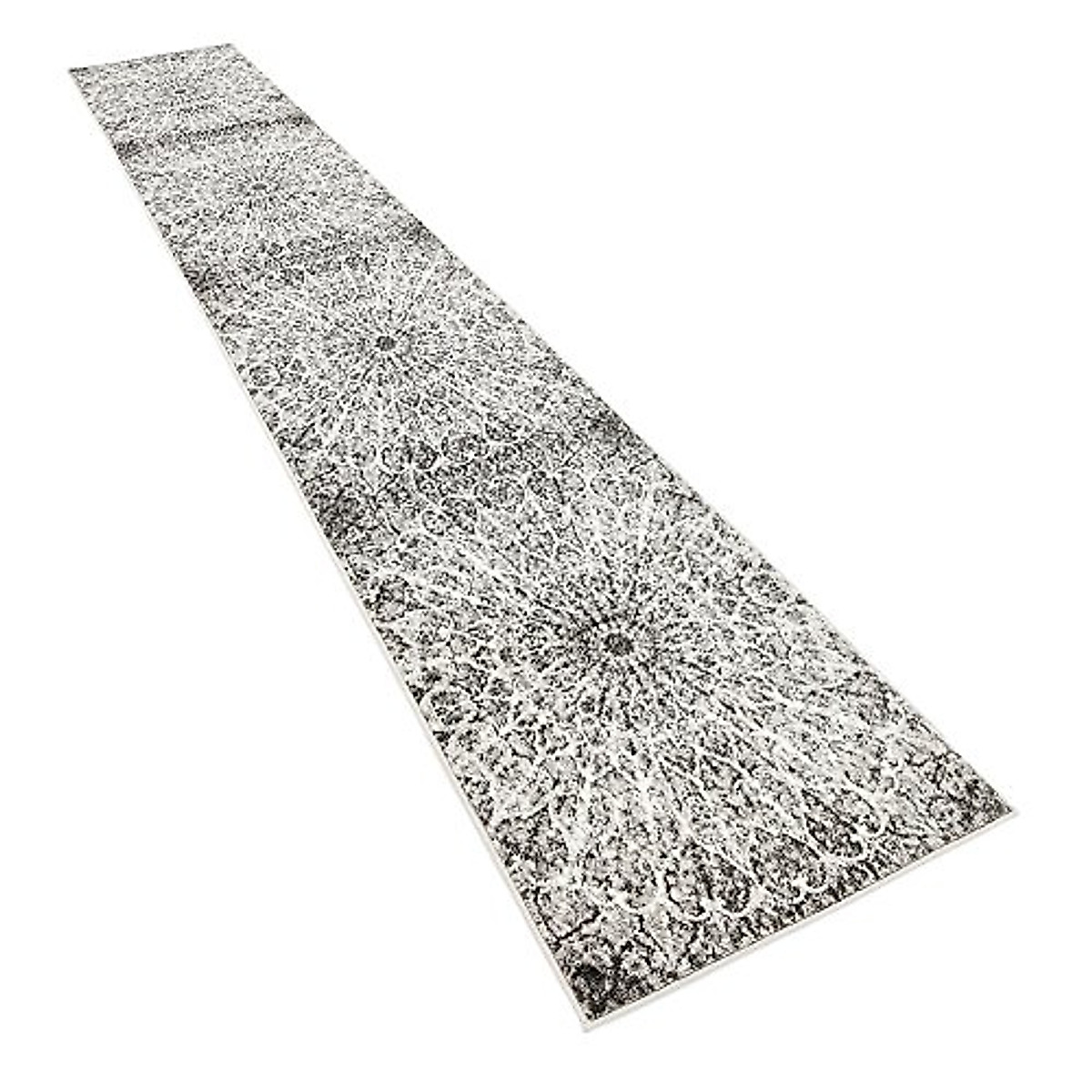 Unique Loom Sofia Collection Area Rug - Grace (2' x 13' 1" Runner, Dark Gray/ Gray)