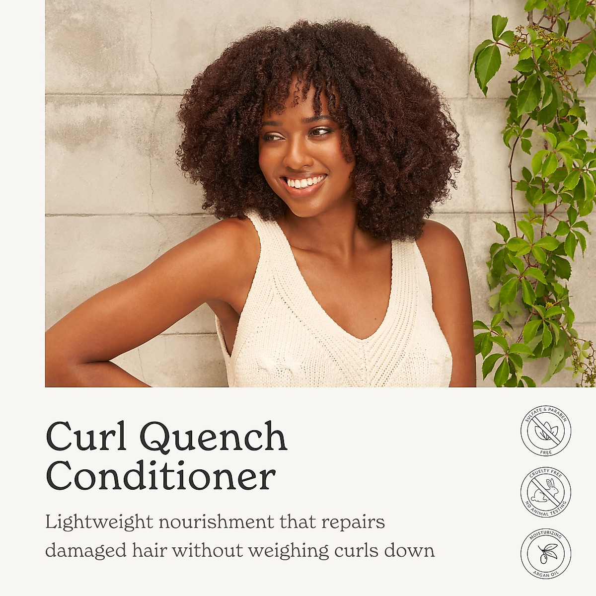 Royal Locks Curl Quench Conditioner - Curly Hair Conditioner with Argan Oil, Lightweight Moisture & Hydration (12 Fl Oz)