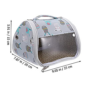 iplusmile 2pcsbag Pig Glider for Strap Pet Bag Outgoing Travel Portable Gray Gerbil Outdoor Sugar Hedgehog Hamster Bags Adjustable Guinea Carrier Breathable Animals Animal Rat with Back S