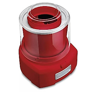1½ Quarts Automatic Frozen Yogurt, Ice Cream & Sorbet Maker, Easy-Lock Lid with Large Spout, Red