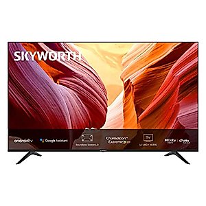 Skyworth 50 inch 4K Smart TV with Alexa Compatibility, Android11.0, HDR10, Dolby Vision, Google Assistant and Chromecast Built-in, Game Mode (S6G Plus Series)