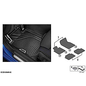 BMW 51472461168 All-Weather Floor Mats for G20 3 Series (Set of 2 Front Mats)