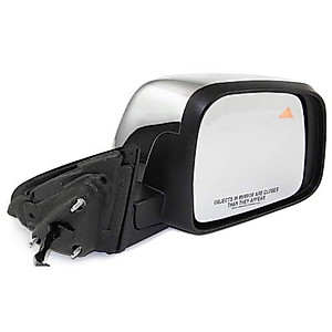 Kool Vue Passenger Side Power Heated Mirror for Jeep Grand Cherokee 2011-2021 Manual Fold With Signal Light, Blind Spot Monitor & Memory; Without Auto-Dimming Chrome