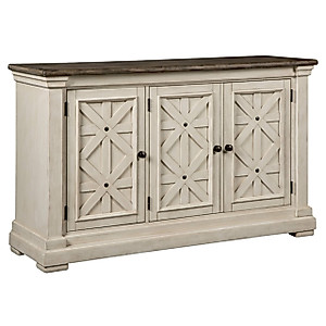 Signature Design by Ashley Bolanburg French Country Dining Room Server, Two-tone White & Brown