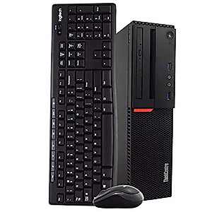 Lenovo ThinkCentre M900 PC Desktop Computer - Intel i5-6500 3.20GHz, 16GB RAM, 1TB HDD, Windows 10 Pro, New 23.6-inch FHD Monitor, Wireless Keyboard & Mouse, New 16GB Flash Drive, Wi-Fi (Renewed)