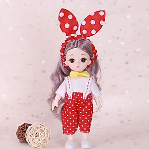 Albrost 6 Inch Princess Mini Doll Clothes, 20 Sets Fashion Doll Outfits for 6inch Small Doll Girl Christmas Birthday Gifts