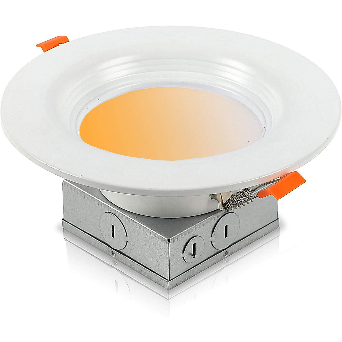 24Pack 6Inch Slim LED Downlight with Junction Box LED Recessed Lights with Integrated Junction Box Canless Light 5 Color CCT Tunable Integrated Junction Box 14W 1050LM Dimmable Recessed Jbox Fixture