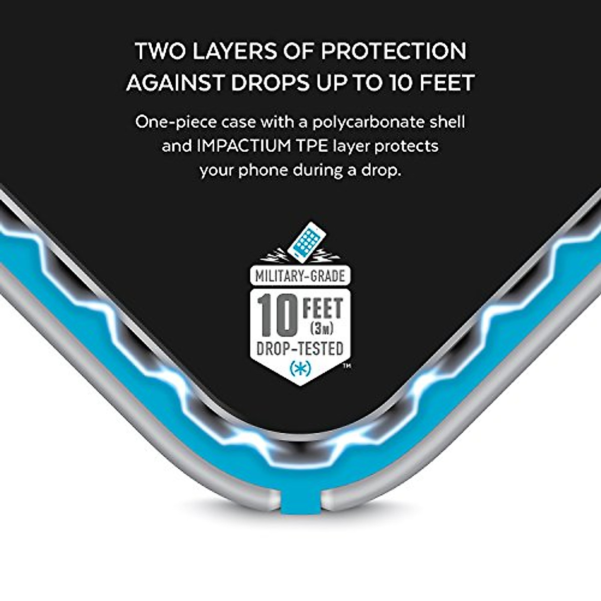 Speck Products Presidio Grip Case for iPhone XS/iPhone X, Dove Grey/Tart Pink (103131-6584)