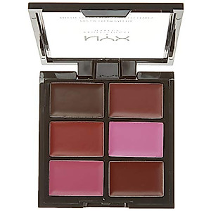 NYX PROFESSIONAL MAKEUP Pro Lip Cream Palette, The Plums, 0.317 Ounce