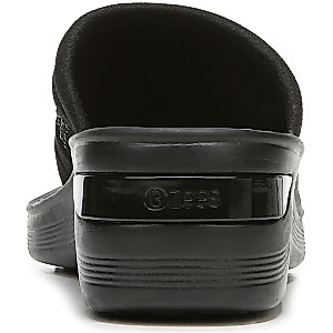 BZees Womens Dazzle Me Embellished Wedge Thong Sandals Black 11 Medium (B,M)