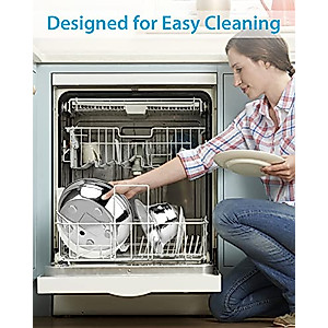 Huicocy Cat Water Fountain Stainless Steel, 67Oz/2L Pet Fountain with Ultra-Quiet Design, Visible Water Level, 360° Automatic Cat Water Dispenser Easy Assemble and Clean,Supply Water Even Power Off