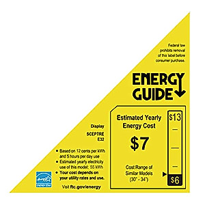 Sceptre 32 inch Full 1080p LED HDTV HDMI USB MHL VGA with Clear QAM, Machine Black