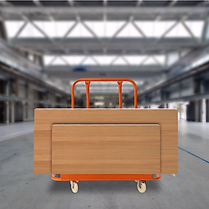 1600lb Drywall Cart Dolly, Commercial Industrial Red Heavy Duty Handling Sheetrock Sheet Panel Service Cart