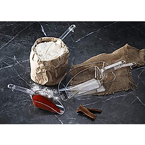 New Star Foodservice 34387 Polycarbonate Plastic Utility Ice Scoop, Clear, 6-Ounce