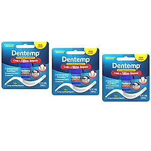 DENTEMP Maximum Strength Dental Repair 2.64 g (Pack of 3)
