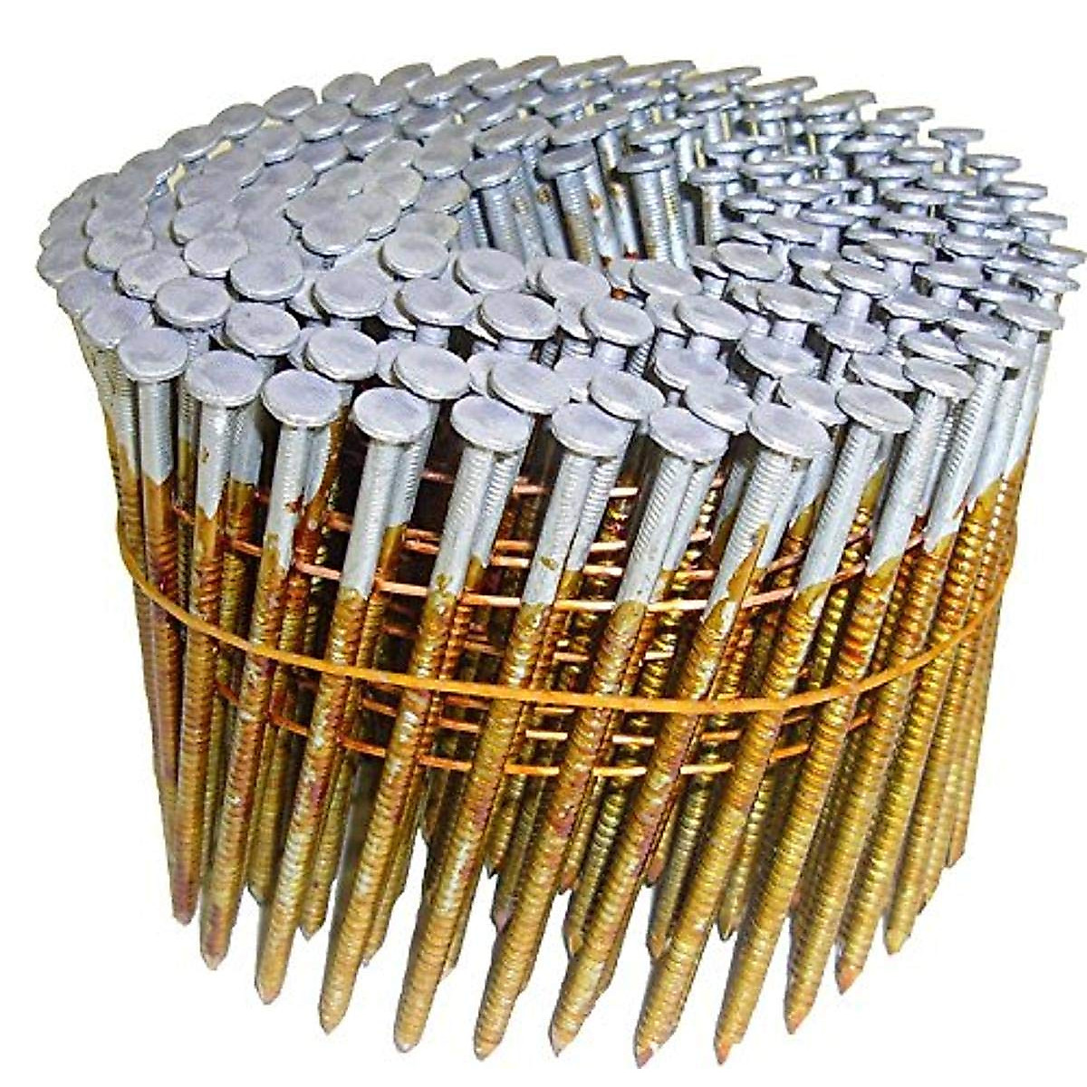 Metabo HPT Full Round Head Framing Nails | 3 Inch x .120 | Ring Shank | Hot Dipped Galvanized | Wire Coil | 2400 Count | 12707HHPT