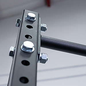 Titan Fitness T-3 Series Black Short Power Rack, 36in Depth, 1,100 LB Capacity Cage for Weightlifting and Strength Training