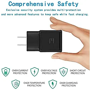 Samsung Adaptive Fast Charging Adapter Quick Charge Charging Block Wall Charger Plug Compatible with Samsung Galaxy S22/S22+/S22 Ultra /S21/S21+/S20/S10/S10+/S10e/S9/S9+/S8/S8Plus/Edge/Active/Note