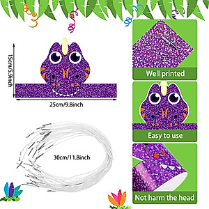 Gersoniel 24 Pcs Dinosaur Birthday Party Hats, Favors, Headbands, and Paper Crowns for Kids - Dinosaur Theme Decoration