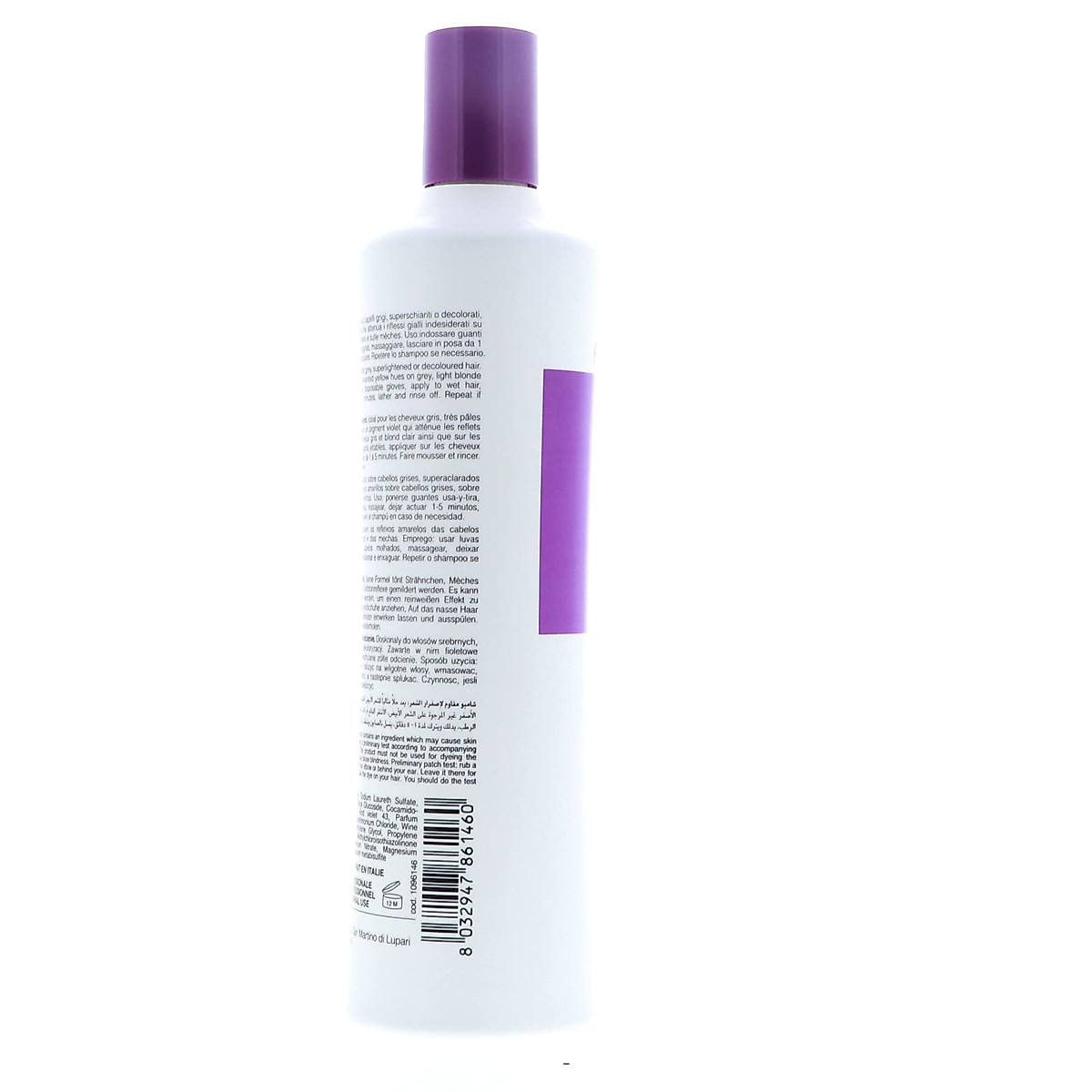 Fanola No Yellow Shampoo With Purple Violet Pigments To Eliminate Unwanted Yellow Tones & Brassiness In Platinum, Light Blonde, Gray, Bleached, or Highlighted Hair 11.83oz