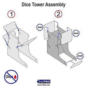 LITKO Cthulhu Dice Tower | Dice Roller | Dice Tumbler | Dice Boot | Compatible with Arkham Horror and Eldritch Horror