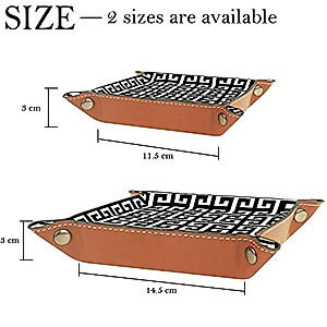 Tradition Greek Key Pattern Accessories Storage Tray for Travel, Home or Office