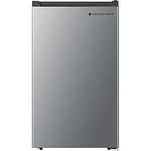 Arctic Wind 2AW1SLF44A 4.4-Cu. Ft Energy Star Compact Refrigerator with Freezer Compartment in Silver