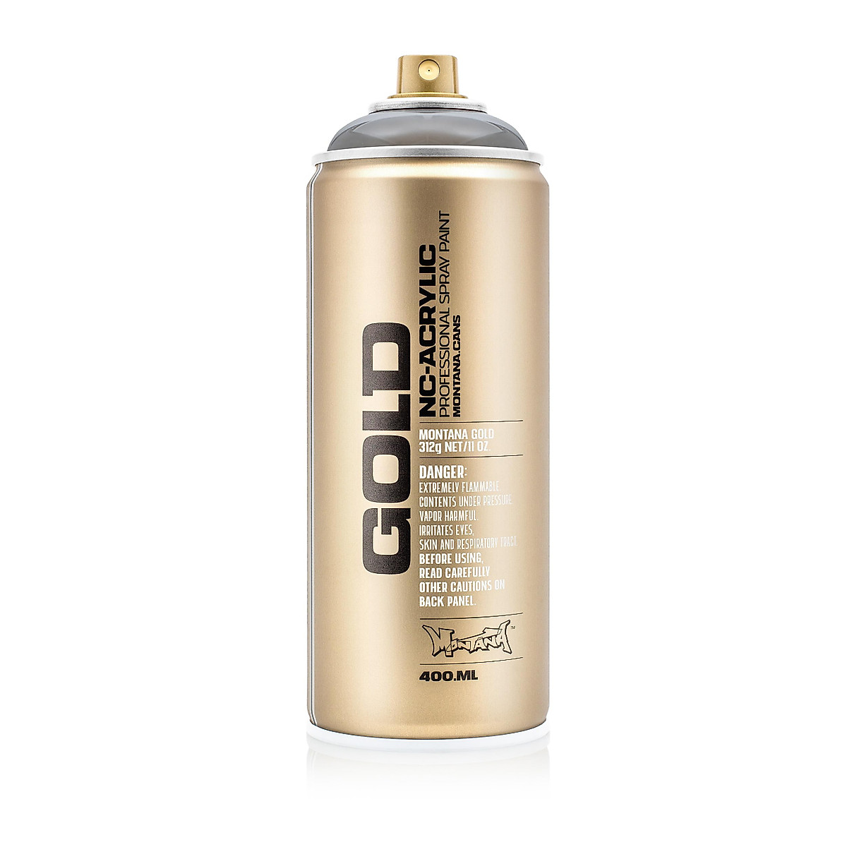 Montana Cans Montana GOLD 400 ml Color, Transparent Black Spray Paint, MXG-T9000, 13.53 Fl Oz (Pack of 1)