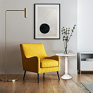 Side Table,Round End Table,Small Table,Side Tables Living Room,End Table,Round Side Table,Altar Table, Carved Side Table,Wood Accent Table,Carved Wood Table Single Pillar 18x22 inch White Antique