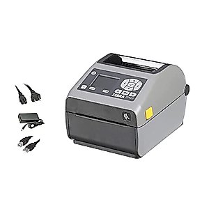 ZTech Zebra ZD620 Barcode and Shipping Label Printer, Direct Thermal, USB – Ethernet – WiFi - Bluetooth Interfaces, 4 Inch, Power Supply Included (Renewed)