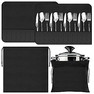 4Pcs 18x18 Inches Silver Storage Bags Anti Tarnish, 20x14 Inches Silver Storage Cloth Anti Tarnish Silver Protector Bags for Cutlery Utensils Silverware Protection Flatware Silver Plate Tarnish