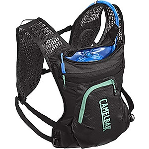 CamelBak Women's Chase Bike Vest 50oz - Hydration Vest - Easy Access Pockets, Black/Mint