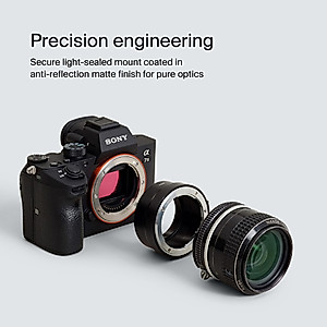 Urth Lens Mount Adapter: Compatible with Nikon F Lens to Sony E Camera Body