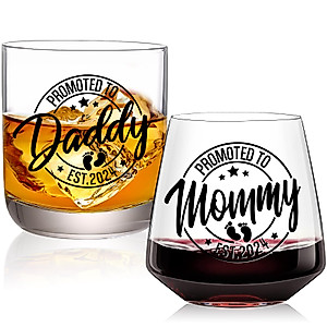 Pregnancy Gift Est 2024-New Parents Couples Gifts - Pregnancy Announcement - Gift Ideas for Expecting Parents - Top Mom and Dad Gift Set for New Parents - Baby Shower