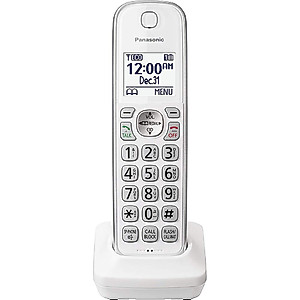 PANASONIC Additional Cordless Phone Handset for use with KX-TGD53x Series Cordless Phone Systems - KX-TGDA50W1 (White)
