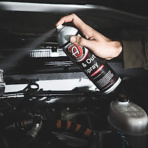Adam's in and Out Spray, Car Wash Detail Spray, Non-foaming, Low Gloss Coating, Deep Shine for Plastic and Trim, Good for Hard to Reach Areas, Watermelon Scent (1 Pack)
