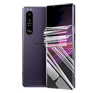 TMahhbid 2pcs Hydrogel Film Screen Protector Sony Xperia 1 III/Xperia 1 IV/Xperia 1 V (6.5 inch), Soft TPU [Clear HD] Protective Screen Protector Film (Not Tempered Glass)
