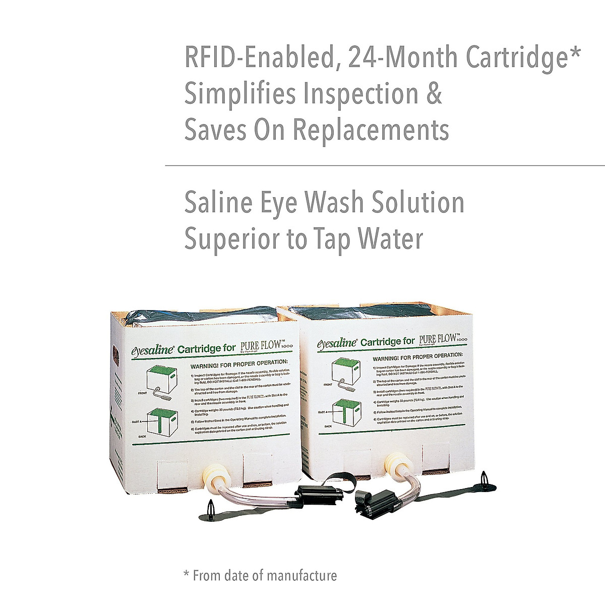 Honeywell Fendall Pure Flow 1000 Eyewash Station, 7 Gallon Capacity, 15 minutes Wash Time, 29" L X 30" H X 17-1/4" D - 32-001000-0000