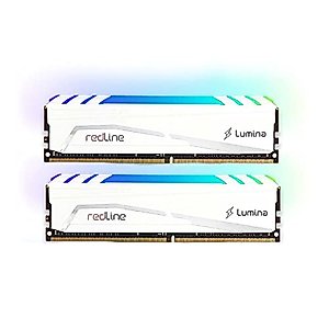 Mushkin Redline RGB White - DDR4 UDIMM - 64GB (2x32GB) 3600MHz CL-16-288-pin1.35V Desktop Ram - Non-ECC - Dual Channel - Lumina Heatsink (MLB4C360GKKP32GX2)